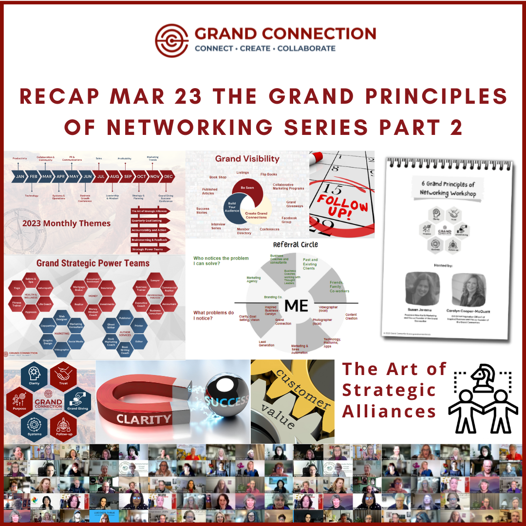 RECAP Mar 23, 2023 The Grand Principles of Networking Series Part 2 ...