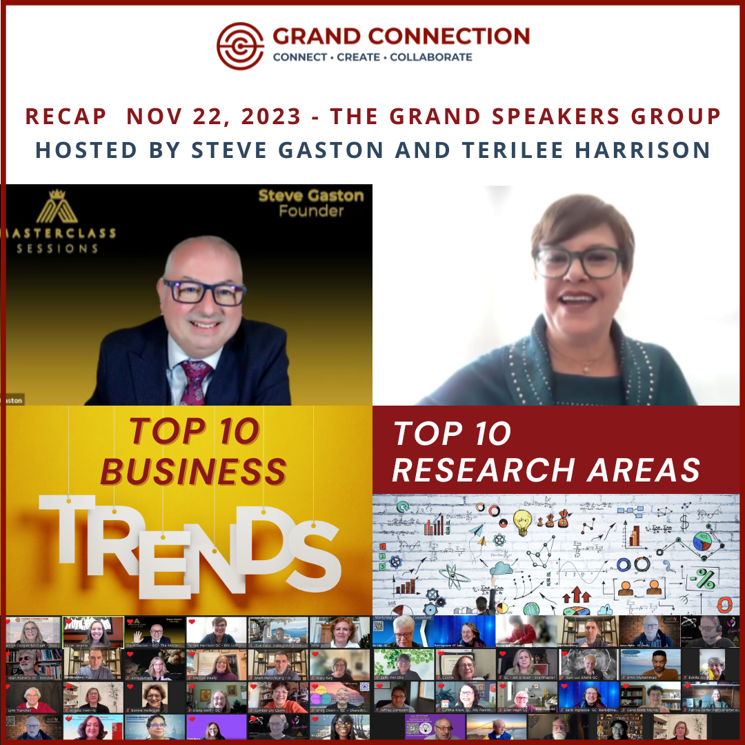 RECAP Nov 22, 2023 - The Grand Speakers Group Hosted by Steve Gaston ...