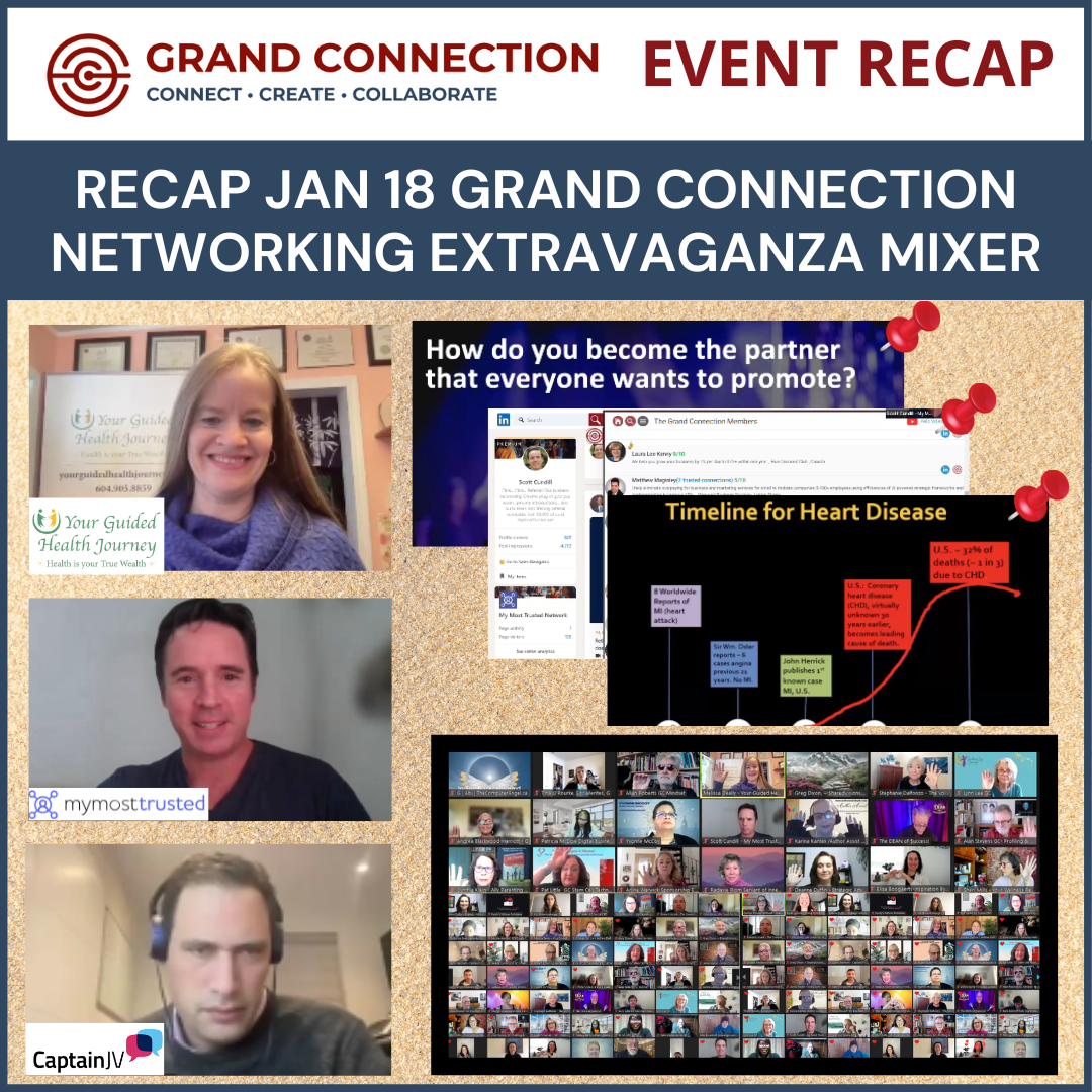 RECAP Jan 18, 2024 Grand Connection Networking Extravaganza Mixer ...