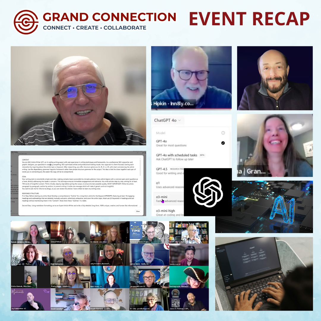 RECAP Mar 13 | Creating Custom GPTs: A Live Demo With Ken Edmonds at The Grand AI Group - Grand ...