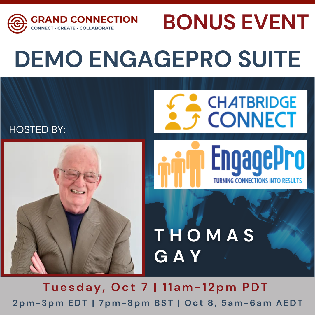 Oct 7 | Demo EngagePro Suite (ChatBridge, ConnectIQ & EngagePro ...