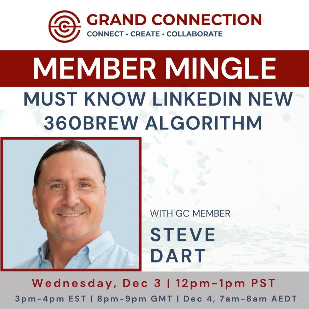Dec 3 | Must Know LinkedIn New 360Brew Algorithm With Steve Dart at GC ...
