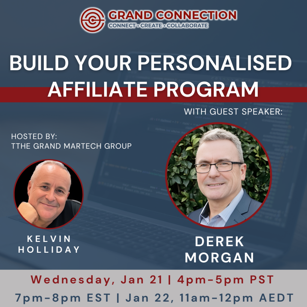 Jan 21 | Build Your Personalised Affiliate Program at The Grand MarTech ...
