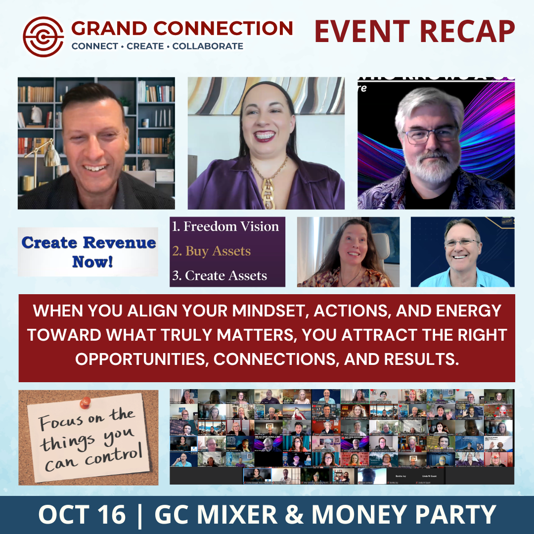 Recap Oct 16 | Grand Connection Mixer & Money Party - Grand Connection ...