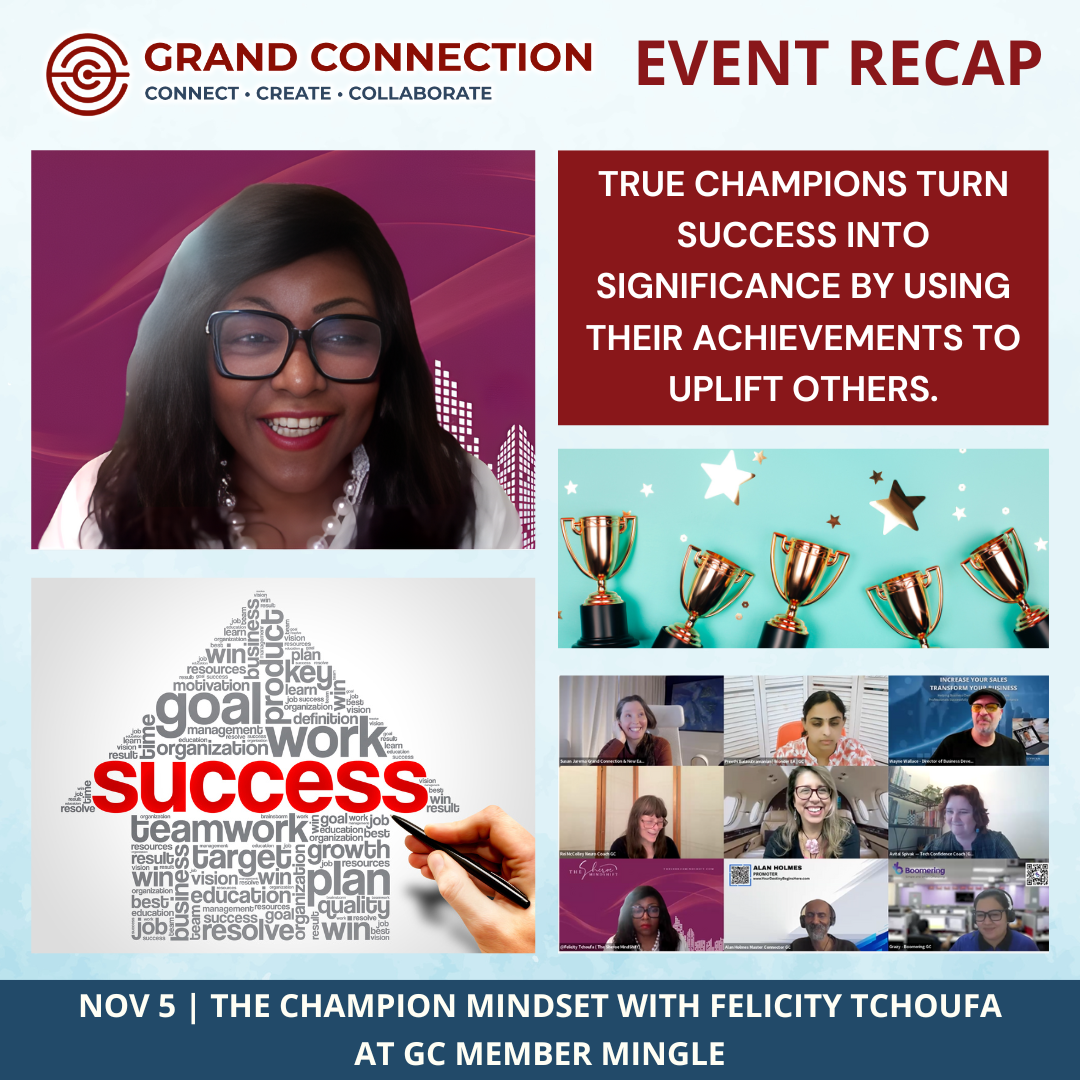 Recap Nov 5 | The Champion Mindset with Felicity Tchoufa at GC Member ...