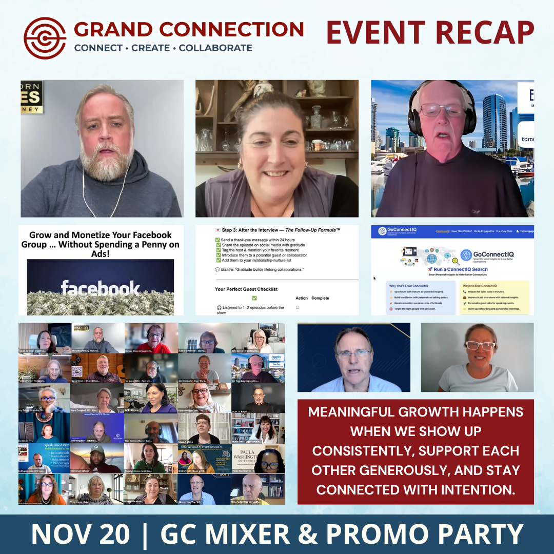 Recap Nov 20 | Grand Promo Party - Grand Connection Business Community ...