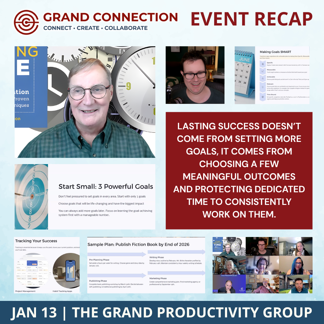 Recap Jan 13 | Beyond the To-Do List: Unlocking Your Greatest Goals at ...